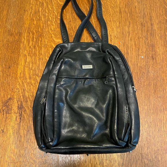 Pelle Studio | Bags | Pelle Studio Black Leather Backpack | Poshmark